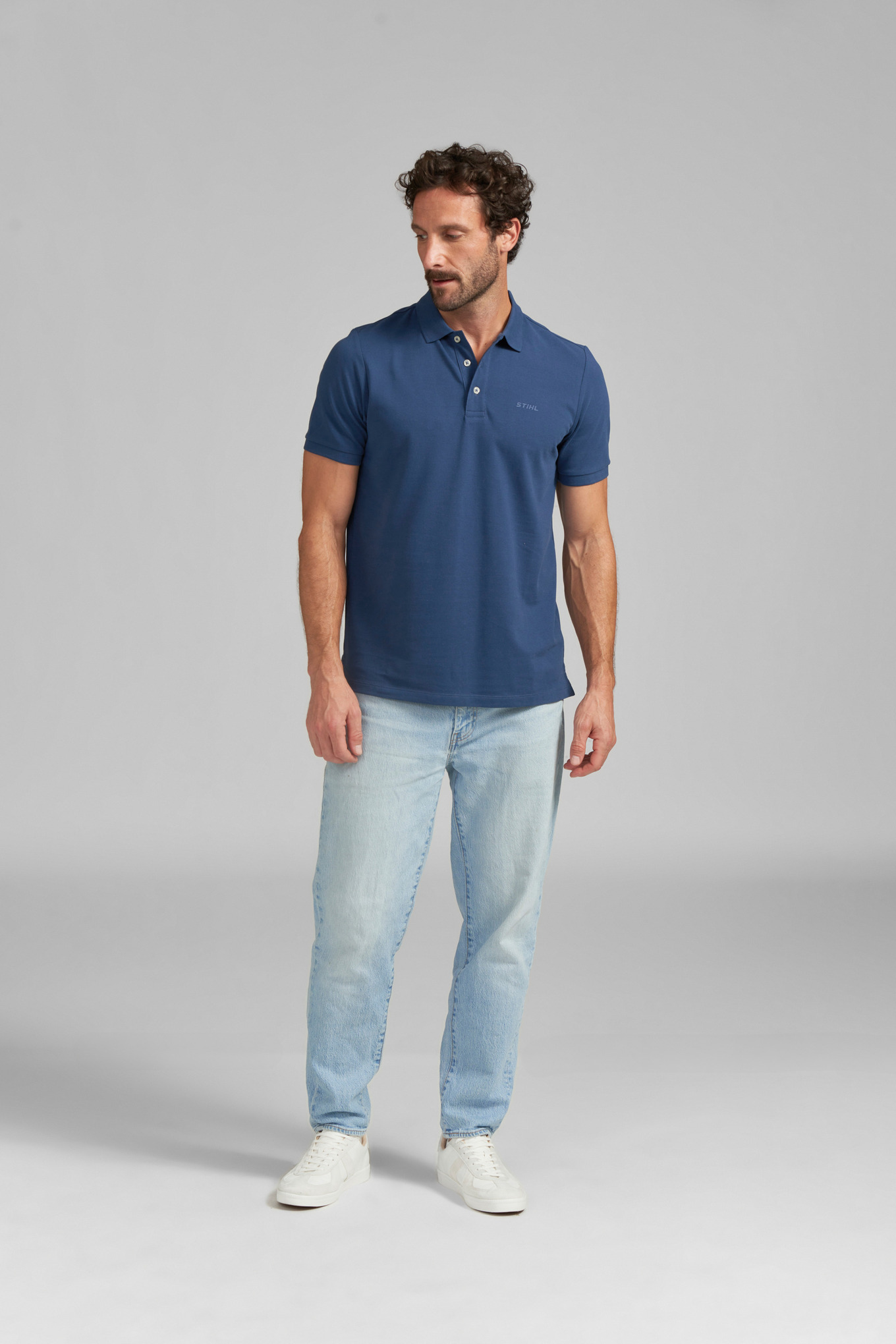 Polo BASIC bleu Homme | STIHL